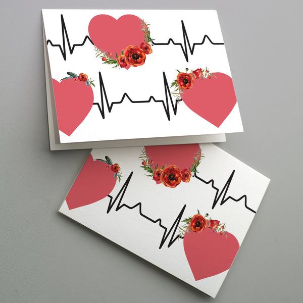 24 EKG Heart Cards - Medical Professional First Responder Nurse Doctor ...