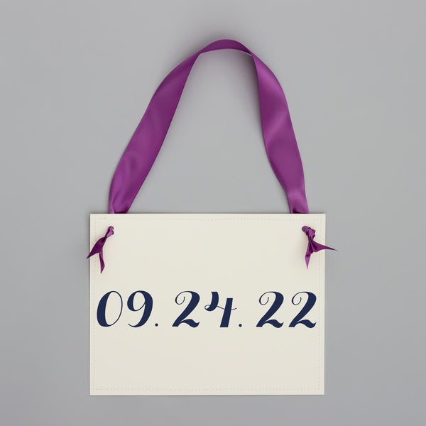 Custom Date Banner Personalized With Wedding Date, Birthday, Shower ...