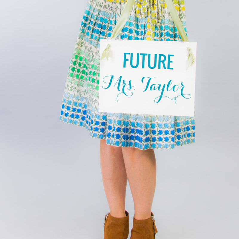 Future Mrs. {Custom Name} Sign Bridal Shower Engagement Announcement ...