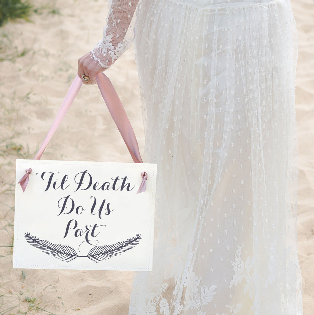Til Death Do Us Part Sign | Wedding Banner - Ritzy Rose