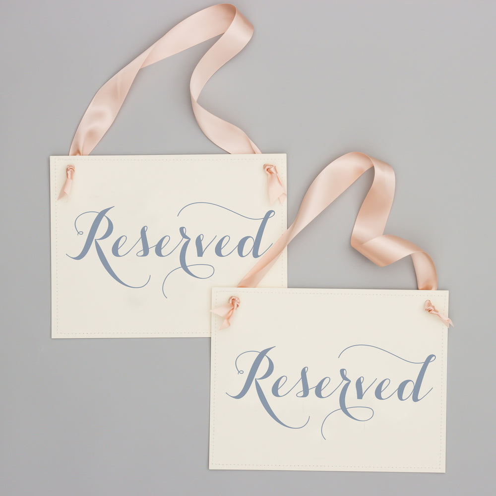 Reserved Seat Sign for Wedding Ceremony or Event | Party Chair Banner ...