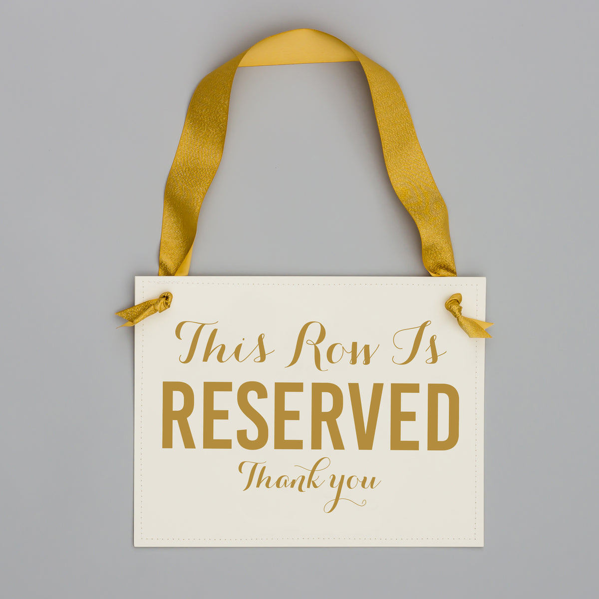 Reserved Row Chair Sign for Wedding, Ceremony, Party, Event, Conference ...