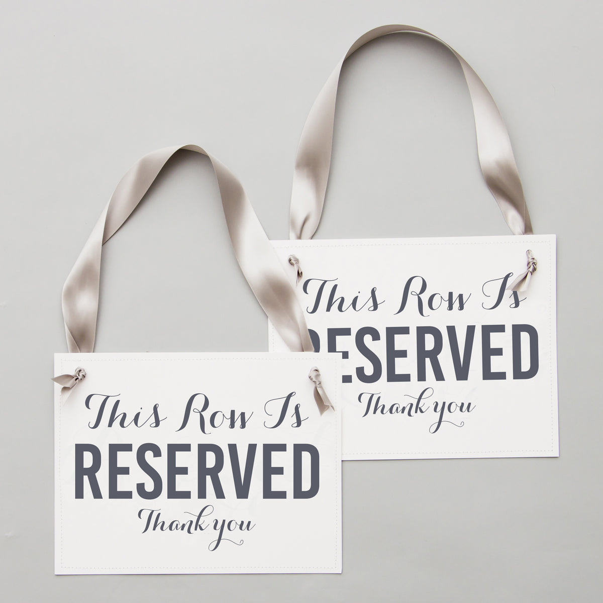 Reserved Row Chair Sign for Wedding, Ceremony, Party, Event, Conference ...