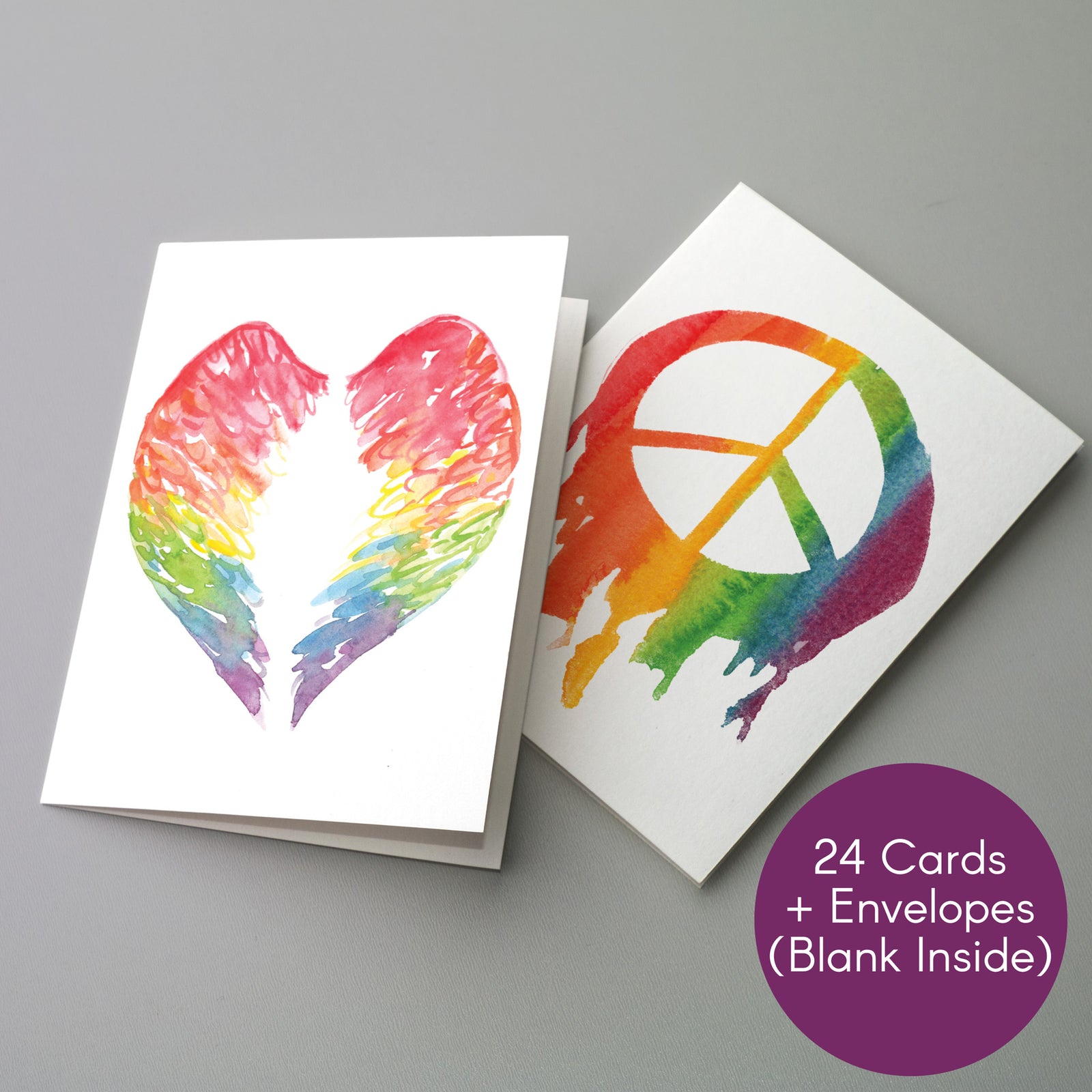 LGBT Cards Gay Pride & Lesbian LGBTQ Stationery Greetings - 24 Pack ...