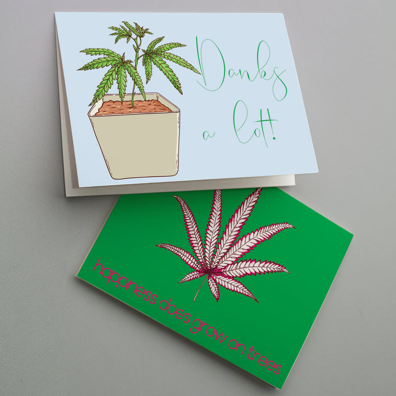 Cannabis Themed Greeting Cards - 24 Pot Marijuana Weed Stationery ...