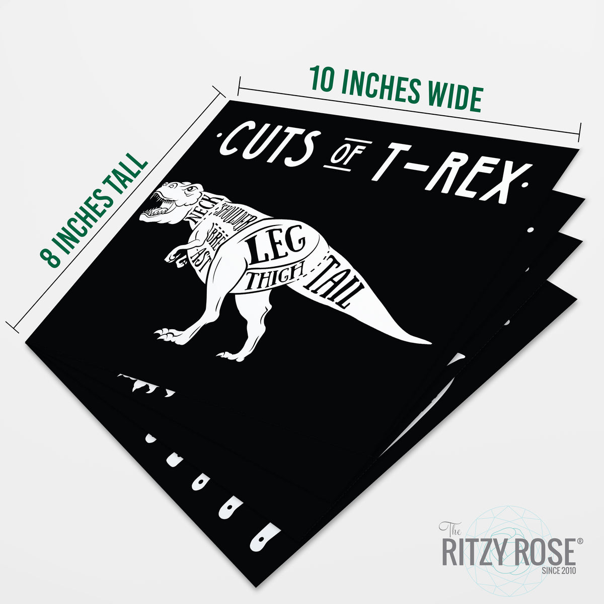 Funky Butcher Cuts of Meat Prints - 6 Prints - Ritzy Rose