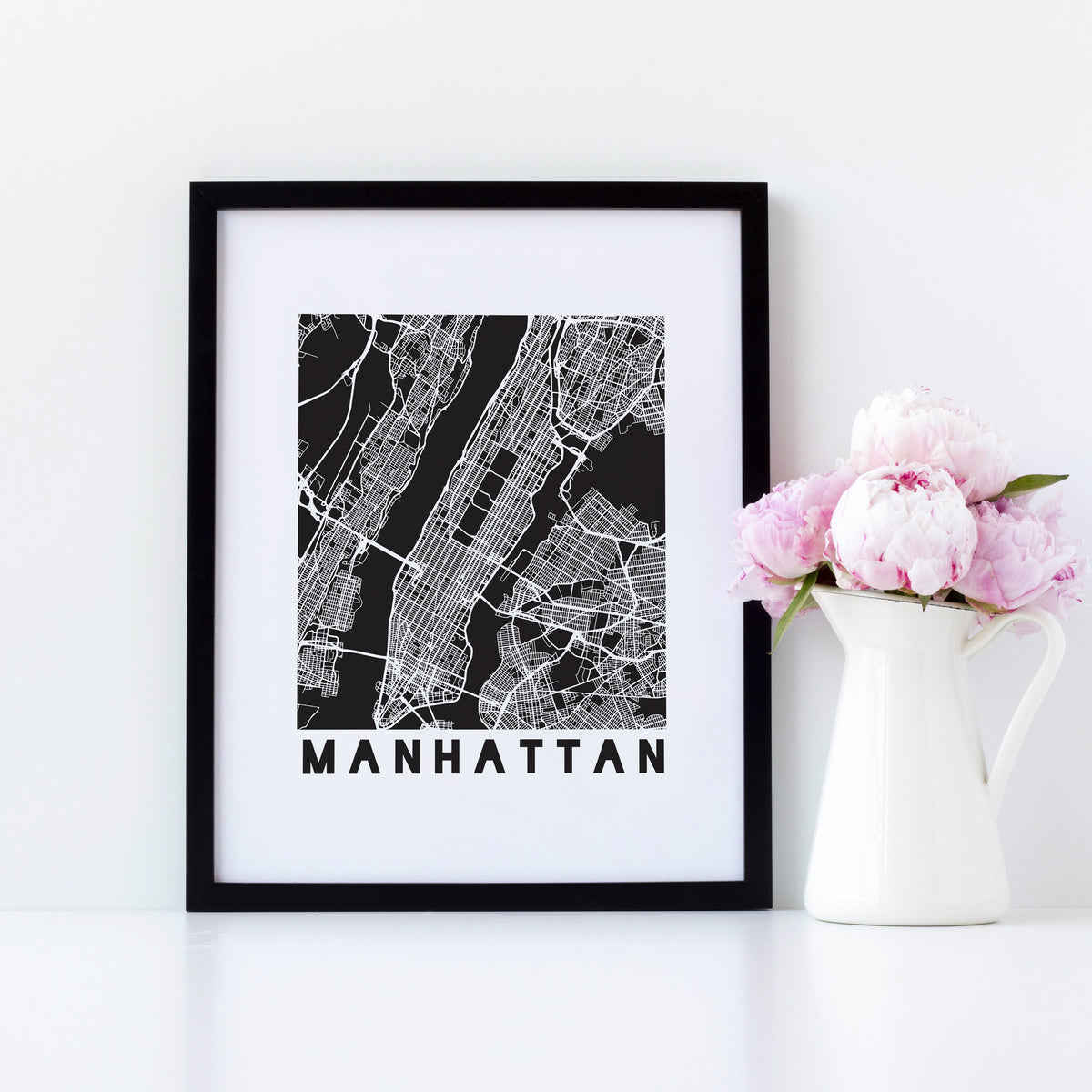 New York City 5 Boroughs Wall Prints - 6 Prints NYC Posters Map Art ...